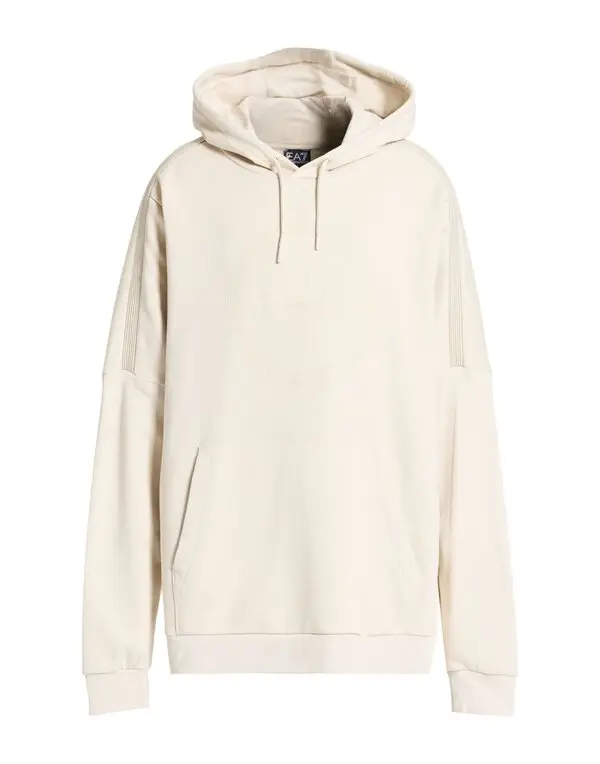 EA7 Cotton Terry Hoodie With Embroidered Logo