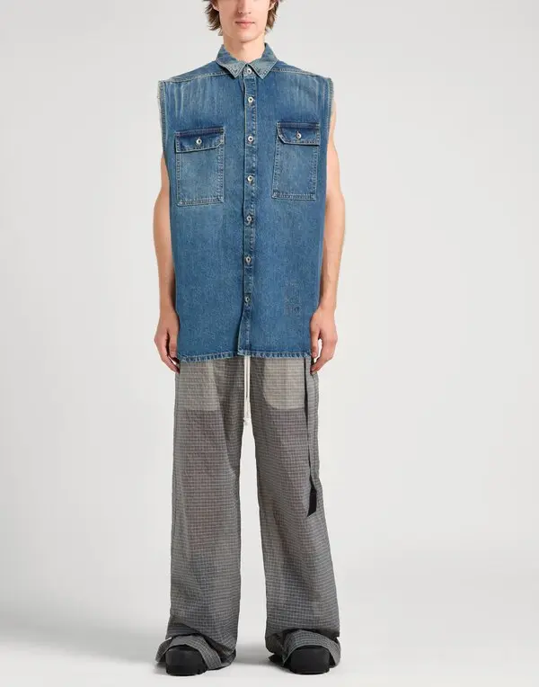 Rick Owens Denim Shirt Size Cotton