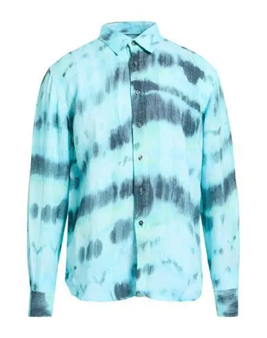 120% Lino Shirt Size Linen - Blue