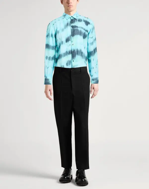 120% Lino Shirt Size Linen - Blue