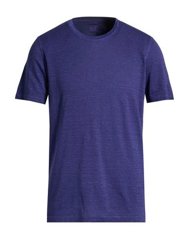 120% Lino T-shirt Size Linen - Blue