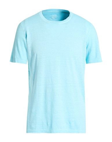 120% Lino T-shirt Size Linen - Blue