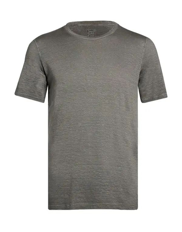 120% Lino T-shirt Size Linen - Grey
