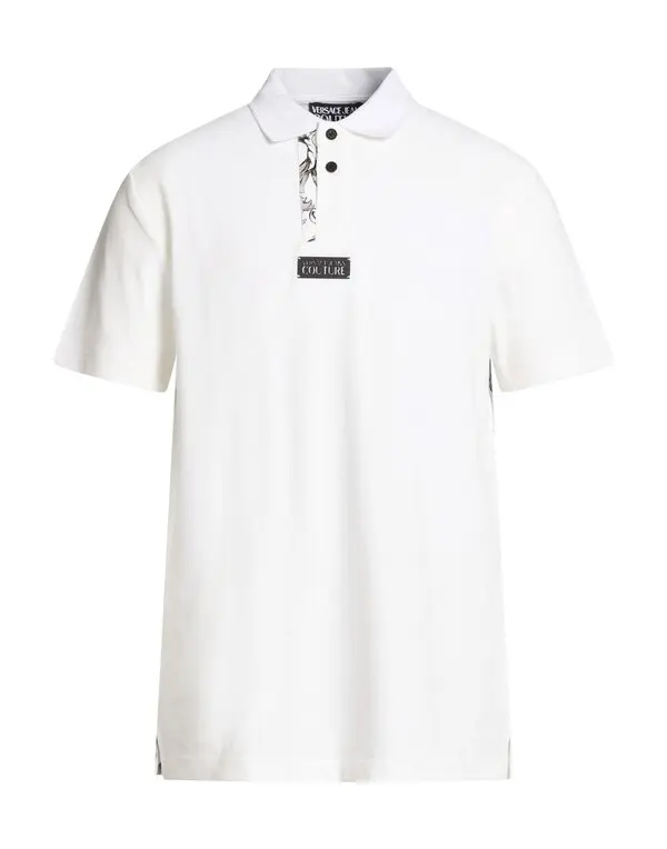 Versace Polo Shirt Size Cotton, Polyester - White