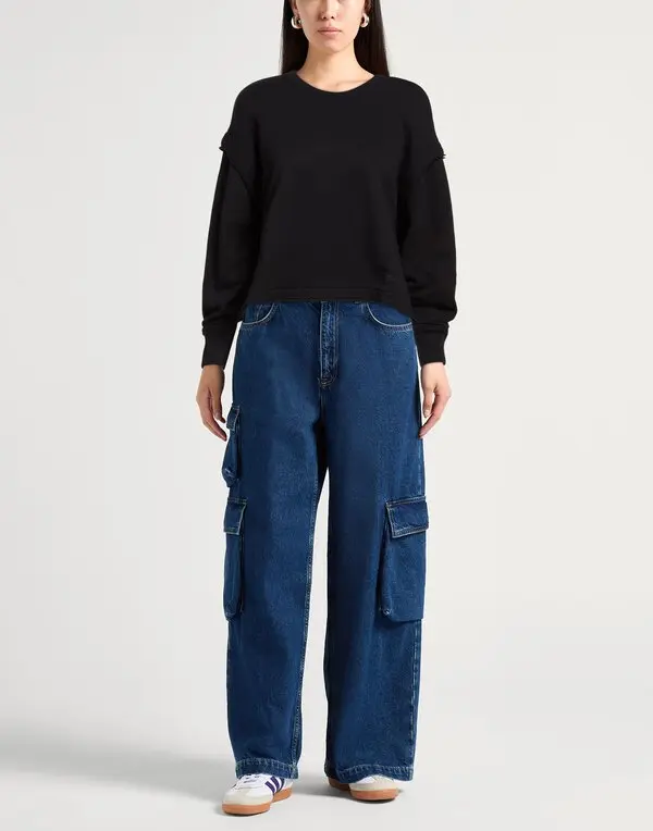 Rag & Bone Cotton Polyester Crewneck Sweatshirt - Black