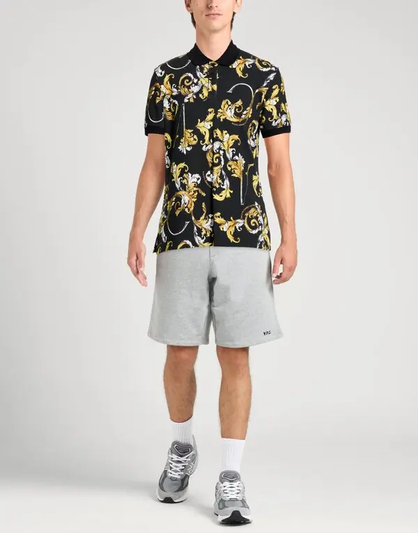 Versace Polo Shirt Size Cotton, Polyester, Polyamide, Elastane - Black