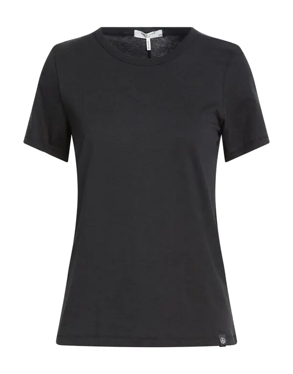 Rag & Bone Basic Tee In Cotton And Lyocell - Black