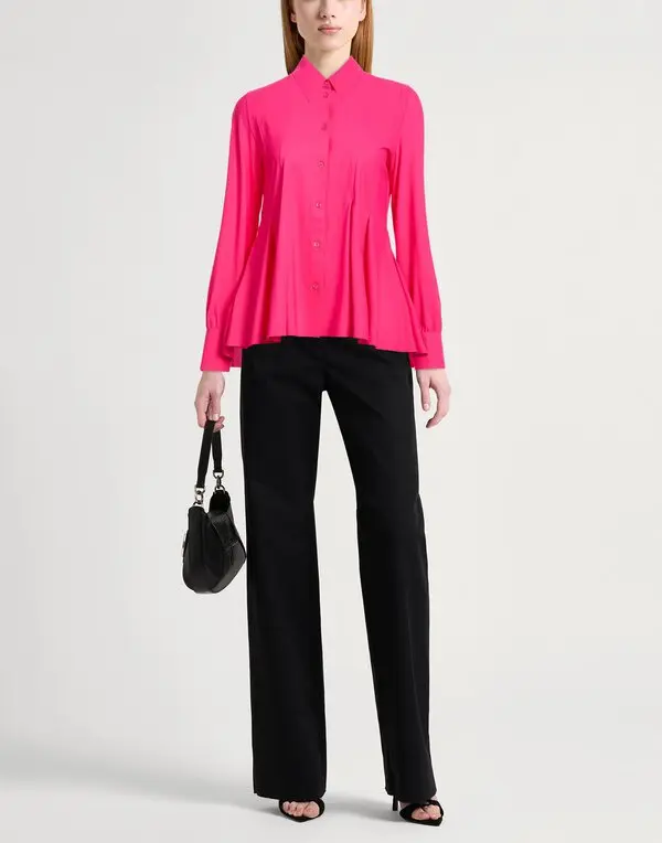 High Peplum Shirt - Pink