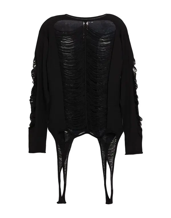 Rick Owens Virgin Wool Sweater - Black