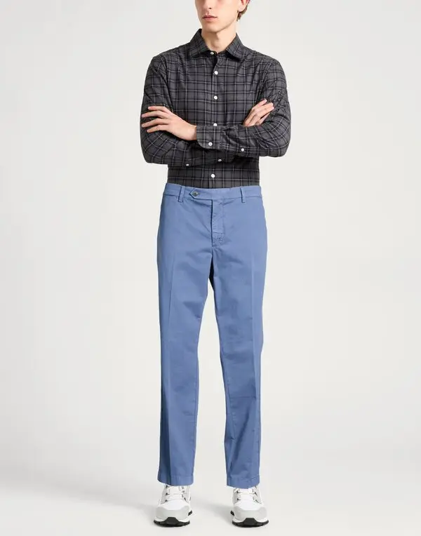 HACKETT Pants Size Cotton, Elastane - Light Blue