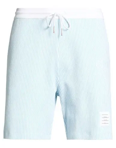 Thom Browne Striped Fleece Athletic Shorts - Blue