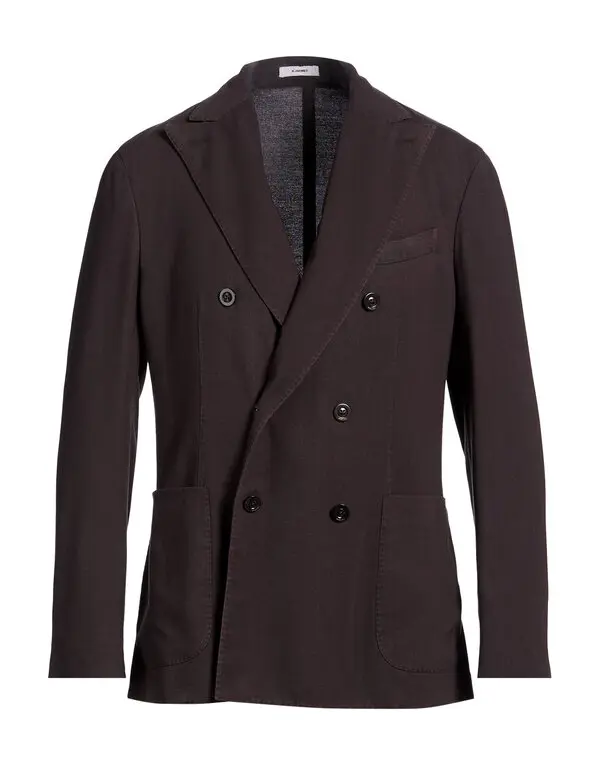 Boglioli Double-breasted Virgin Wool Blazer - Brown