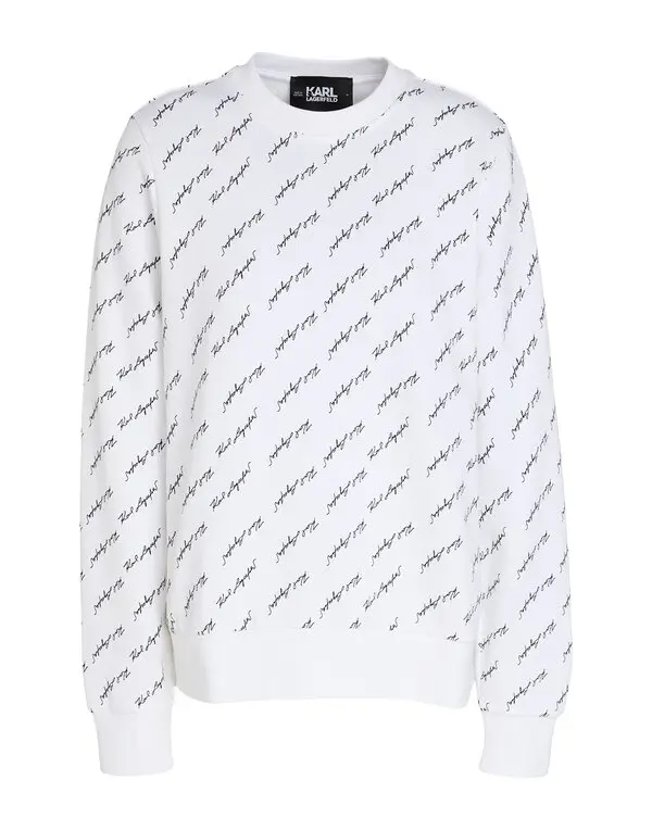 Karl Lagerfeld Logo Print Cotton Sweatshirt