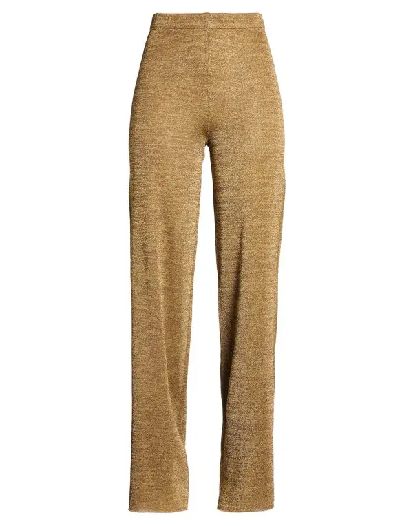 ROBERTO COLLINA Metallic Wide-leg Knit Pants