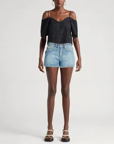 Zadig&Voltaire Embellished Denim Hot Pants