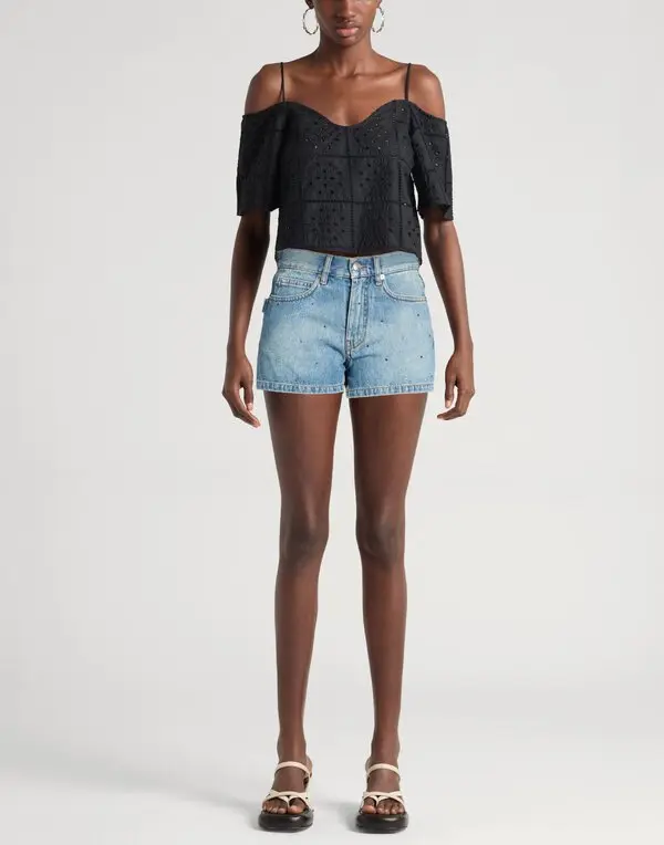 Zadig&Voltaire Embellished Denim Hot Pants