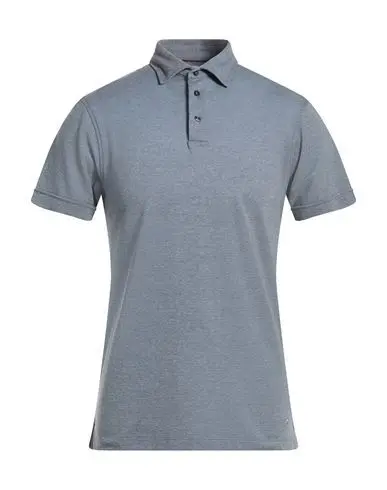 HACKETT Polo Shirt Size Wool, Cotton - Grey