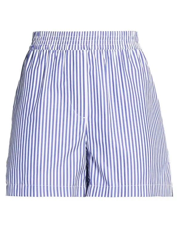 Rag & Bone Striped Cotton Shorts - Blue