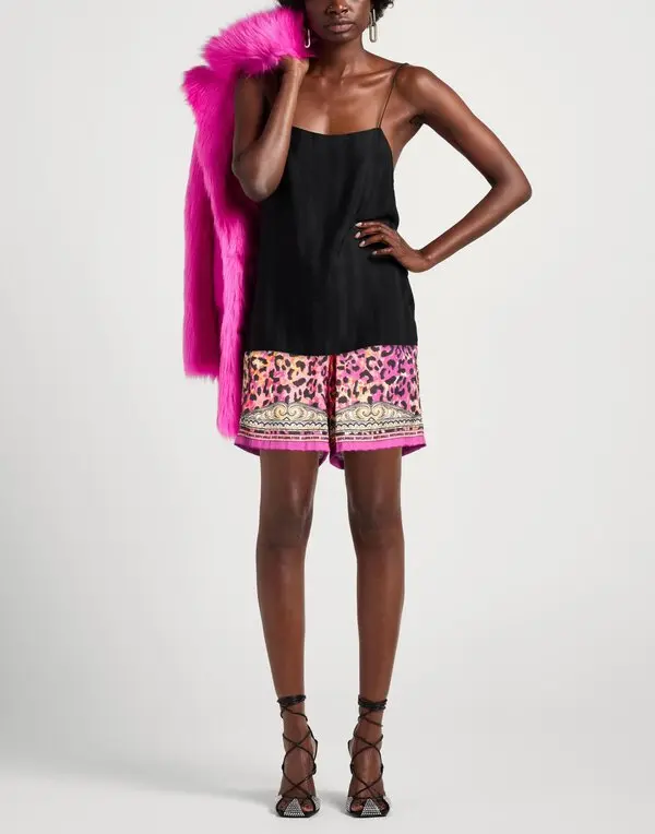 Just Cavalli Leopard-print Satin Shorts