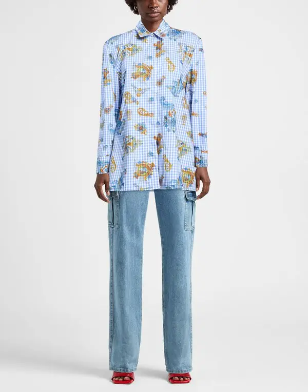 Versace Gingham Print Shirt
