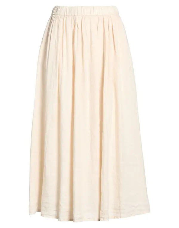 Peserico Midi Linen Flared Skirt
