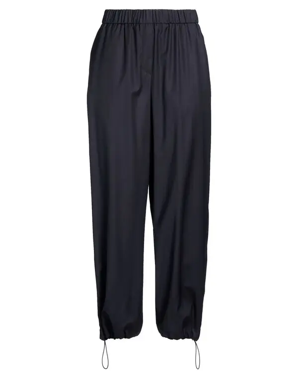 Peserico Midnight Merino Wool Relaxed Fit Pants