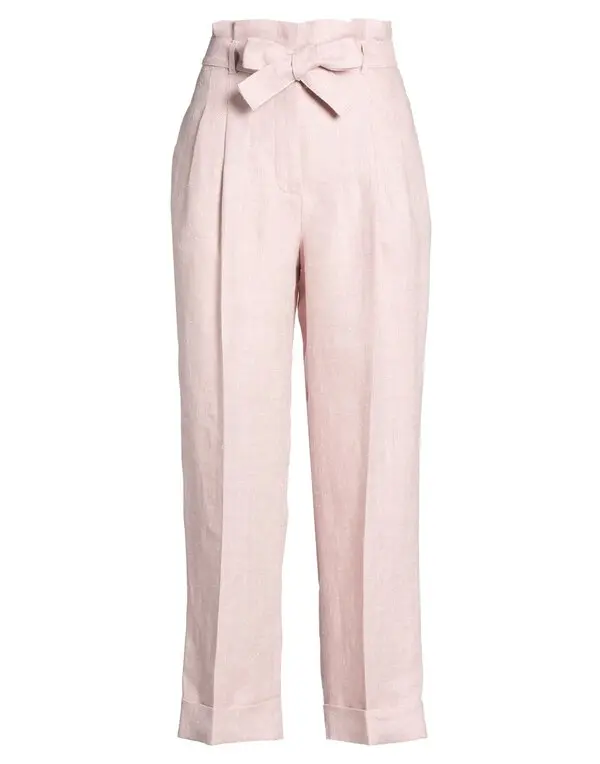 Peserico Tapered Pants In Linen, Viscose, And Silk