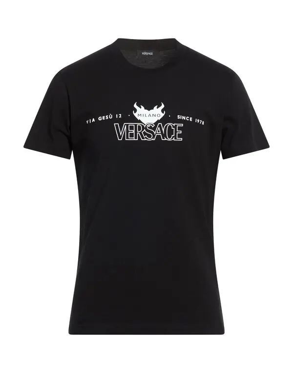 Versace T-shirt Size Cotton - Black