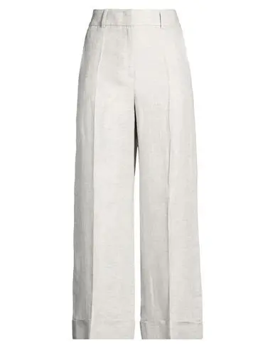 Peserico Wide Leg Linen Pants - Grey