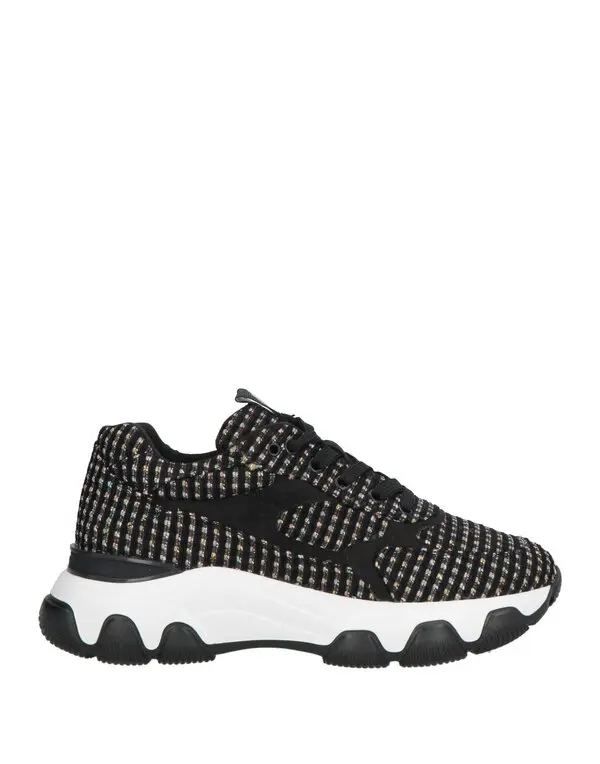 Hogan Textile Fibers Chunky Sneakers - Black