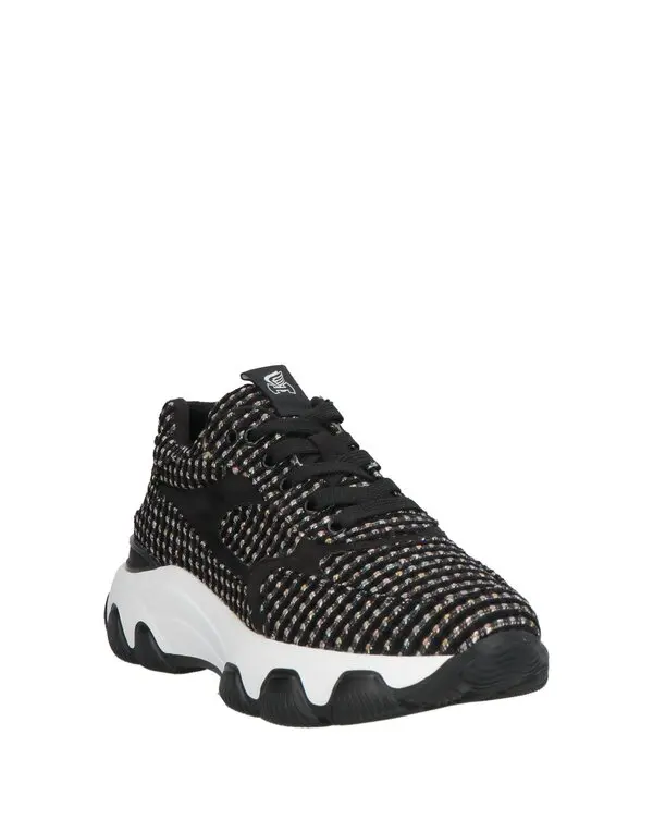 Hogan Textile Fibers Chunky Sneakers - Black