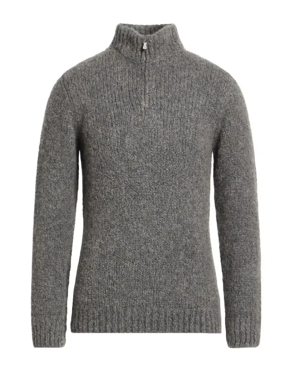 Eleventy Cashmere, Alpaca Wool, And Silk Half-zip Sweater - Grey