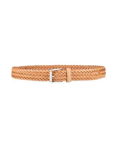 Anderson's Woven Leather Belt - Beige