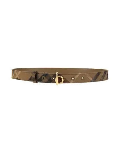 Burberry Gabardine Belt With Signature Print - Beige