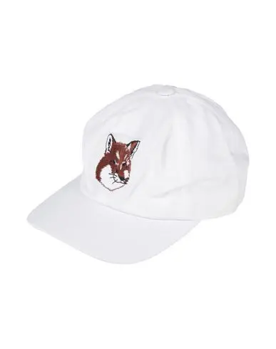 Maison Kitsuné Baseball Cap With Embroidered Logo - White