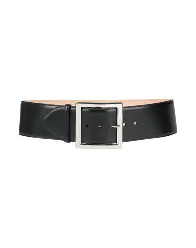 Alexander McQueen Calfskin Belt - Black