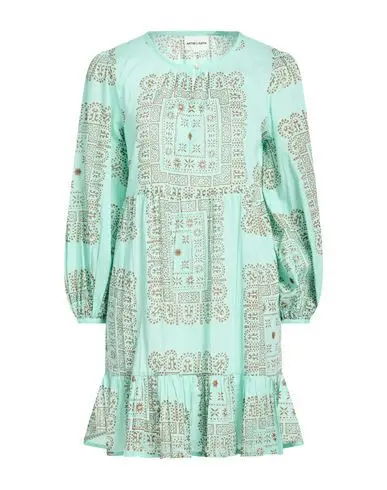 Antik Batik Cotton Mini Dress - Green
