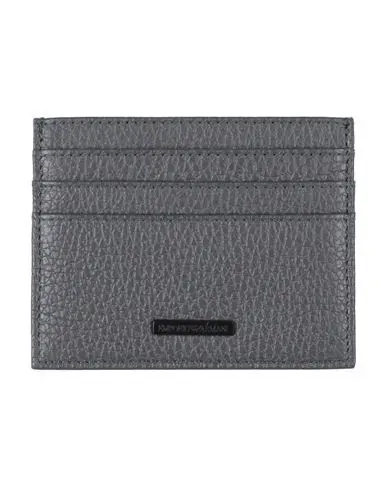 Emporio Armani Cardholder Lead Cow Leather - Grey