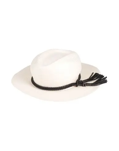 Max Mara Paper Yarn Sun Hat With Shearling - White