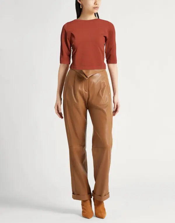 ROBERTO COLLINA Knitted 3/4 Sleeve Top