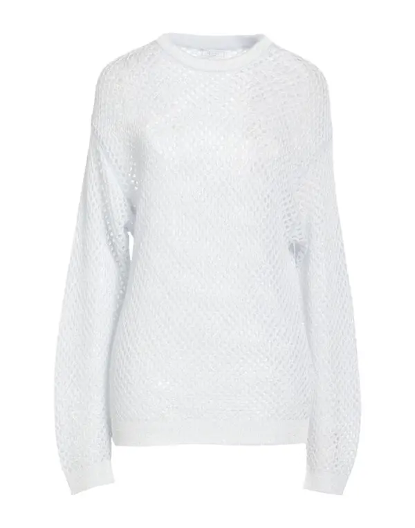 Peserico Sweater In Polyamide, Alpaca Wool, And Virgin Wool - Blue