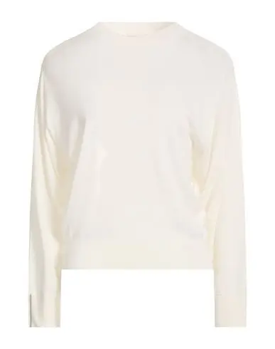Peserico Merino Wool Crewneck Sweater - White