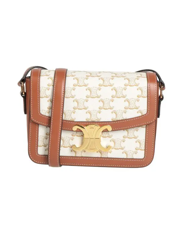 Celine Leather Crossbody Bag - Off White