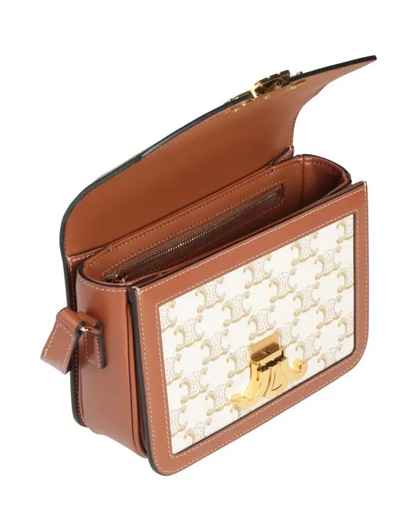 Celine Leather Crossbody Bag - Off White