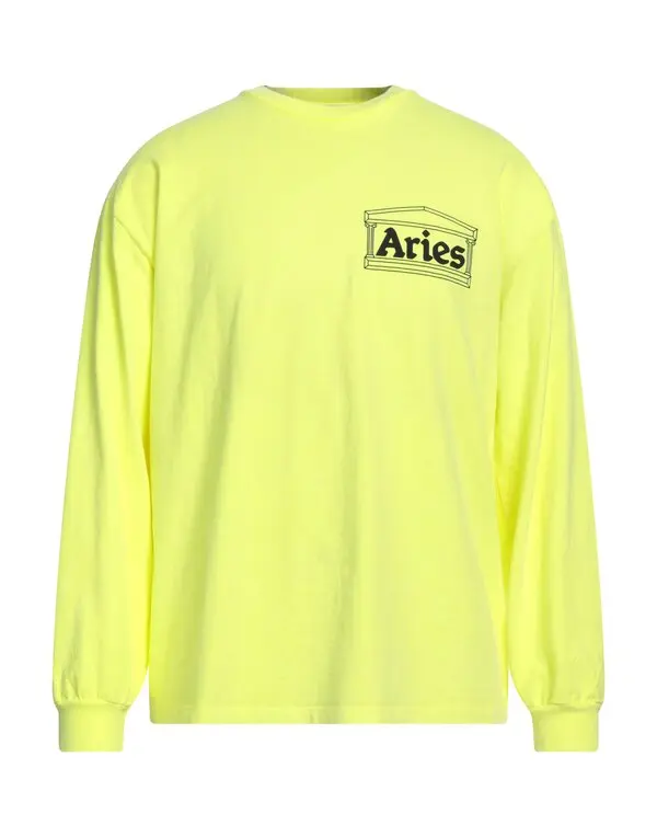 Aries T-shirt Size Cotton - Yellow