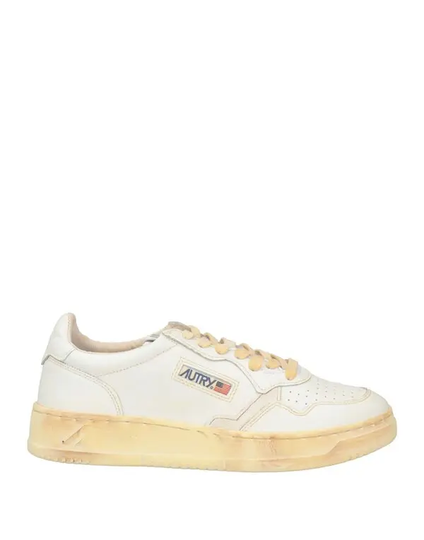 AUTRY Leather Low-top Sneakers - Cream