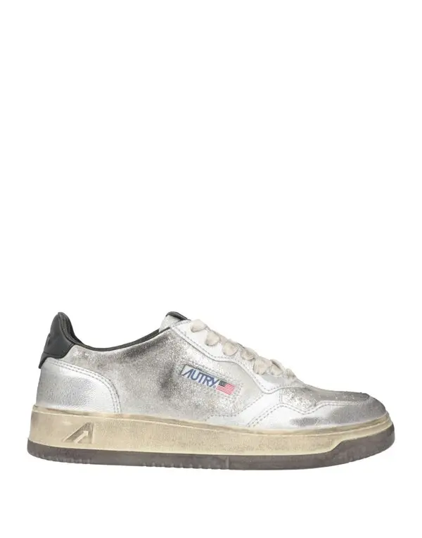 AUTRY Leather Low-top Sneakers - Silver