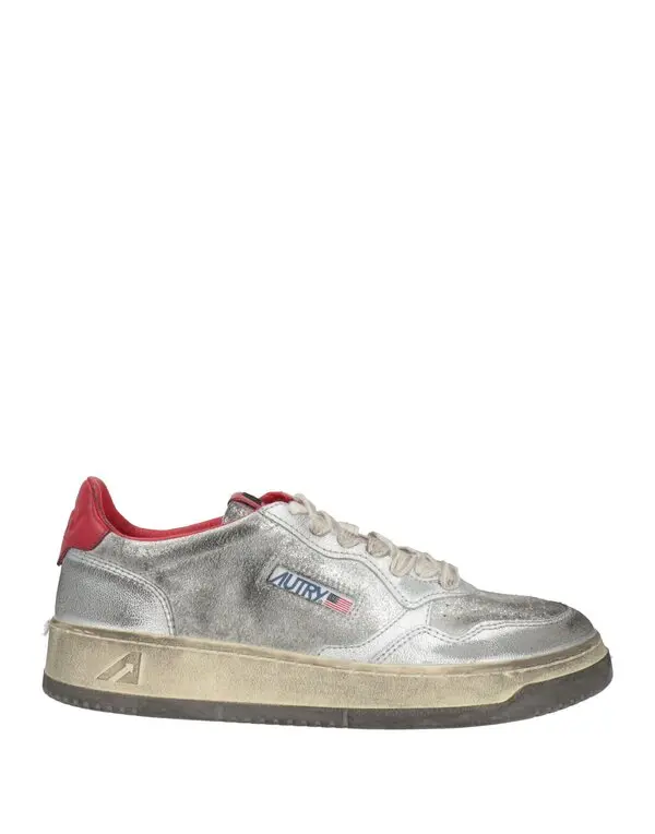 AUTRY Leather Low-top Sneakers - Silver