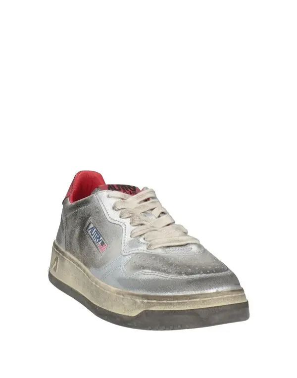 AUTRY Leather Low-top Sneakers - Silver