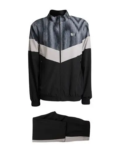 EA7 Tracksuit Size Polyester, Elastane - Black